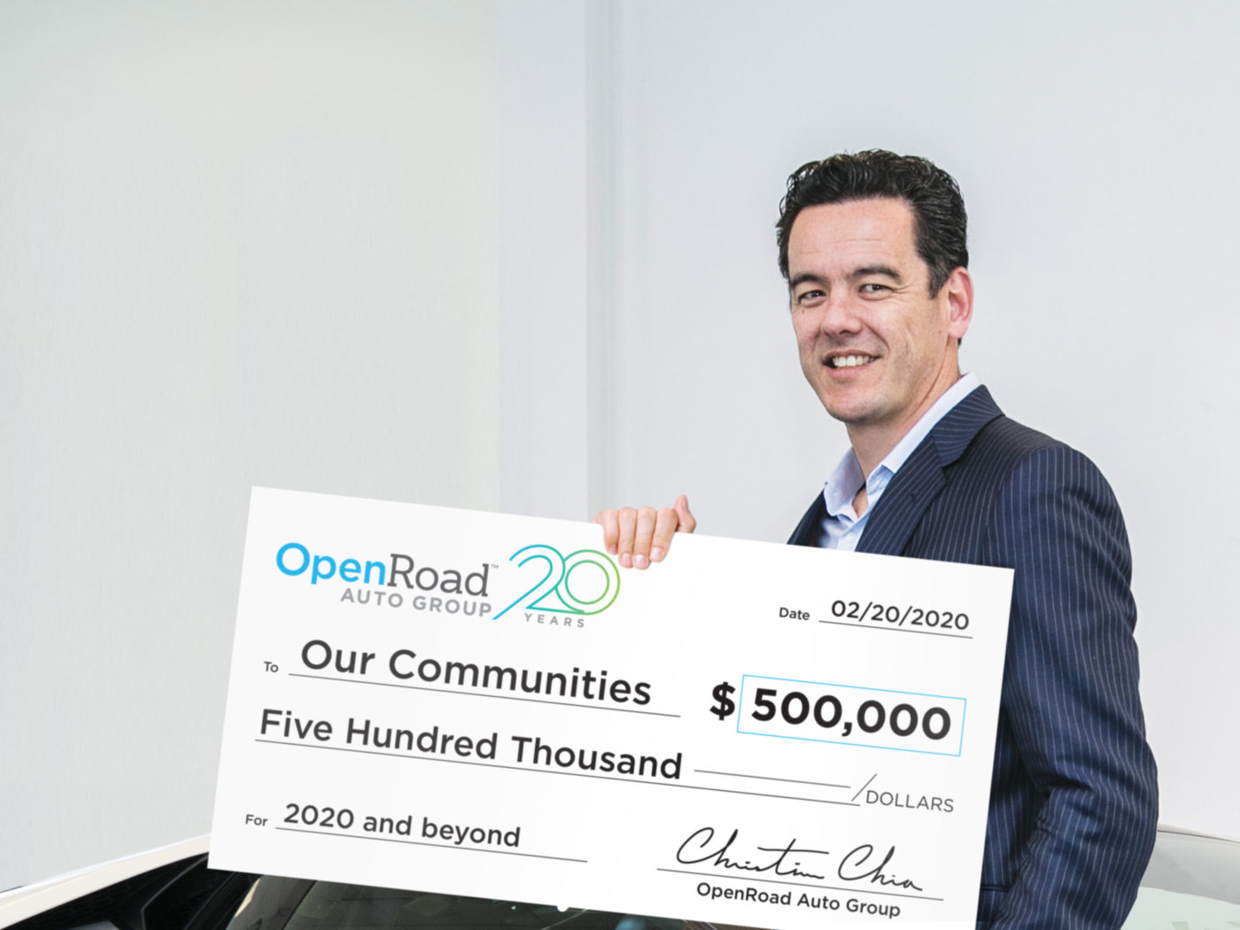 OpenRoad Auto Group kicks off 20th anniversary celebrations by donating ...