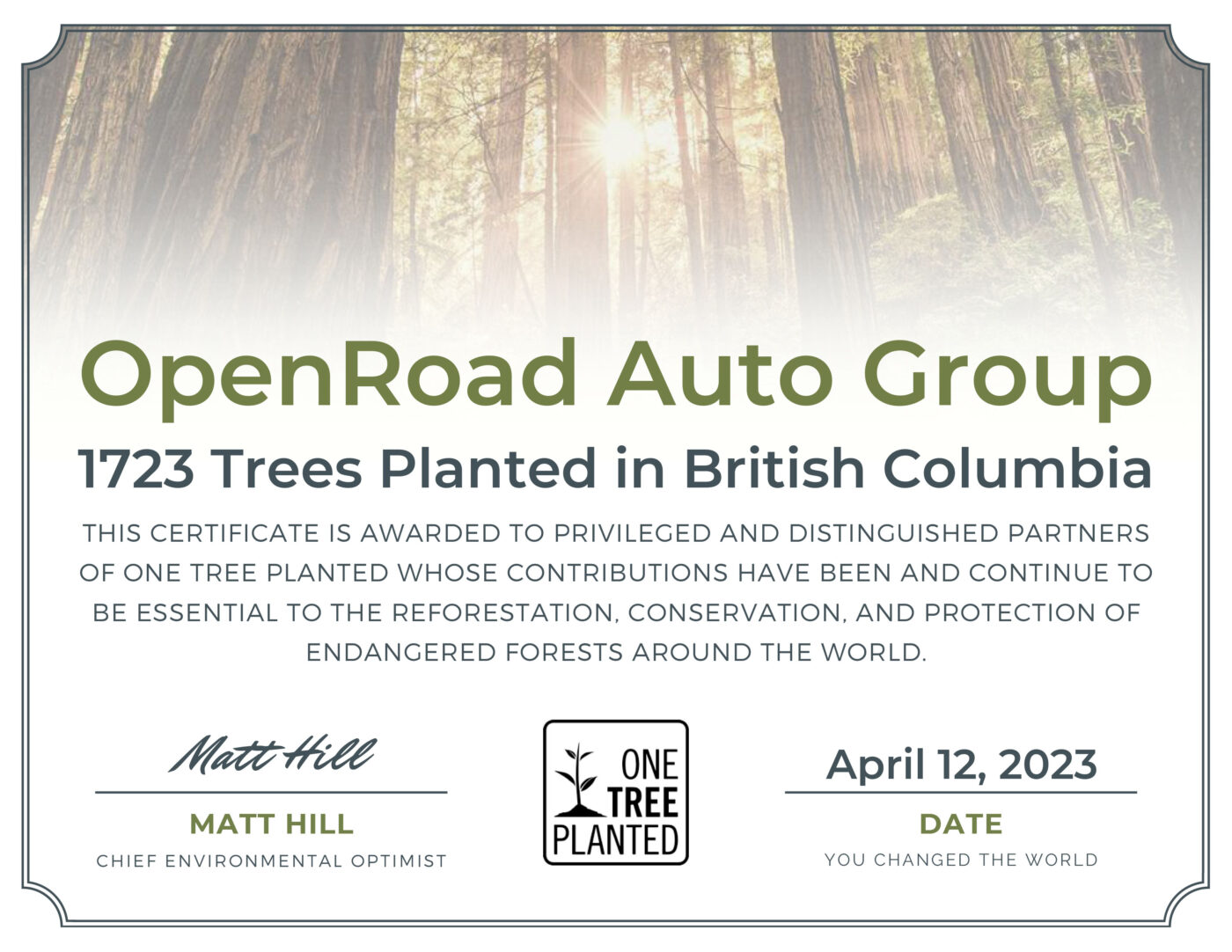 Earth Day at OpenRoad - The OpenRoad Blog